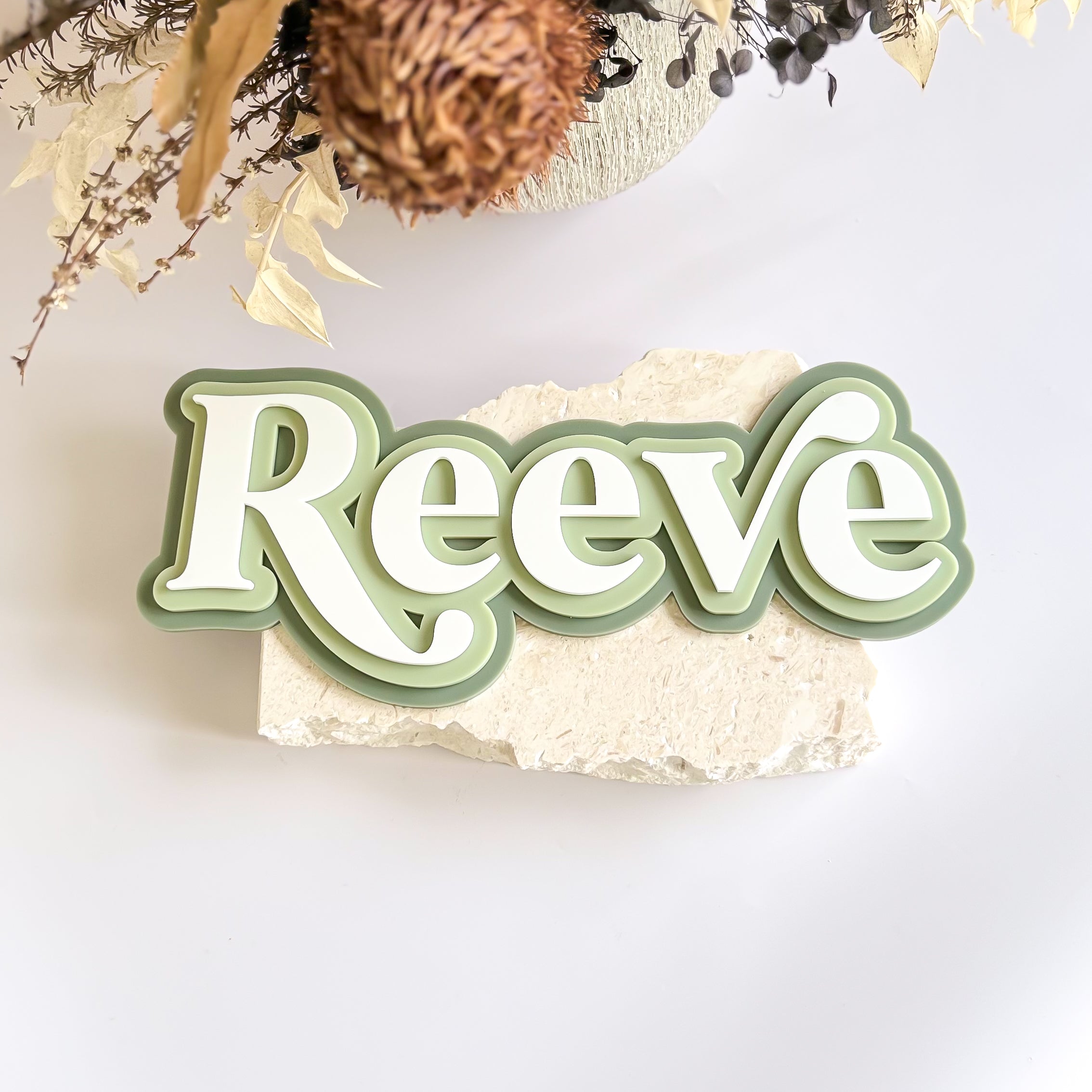 Triple Layer 3D Name Plaque – Battle and Co